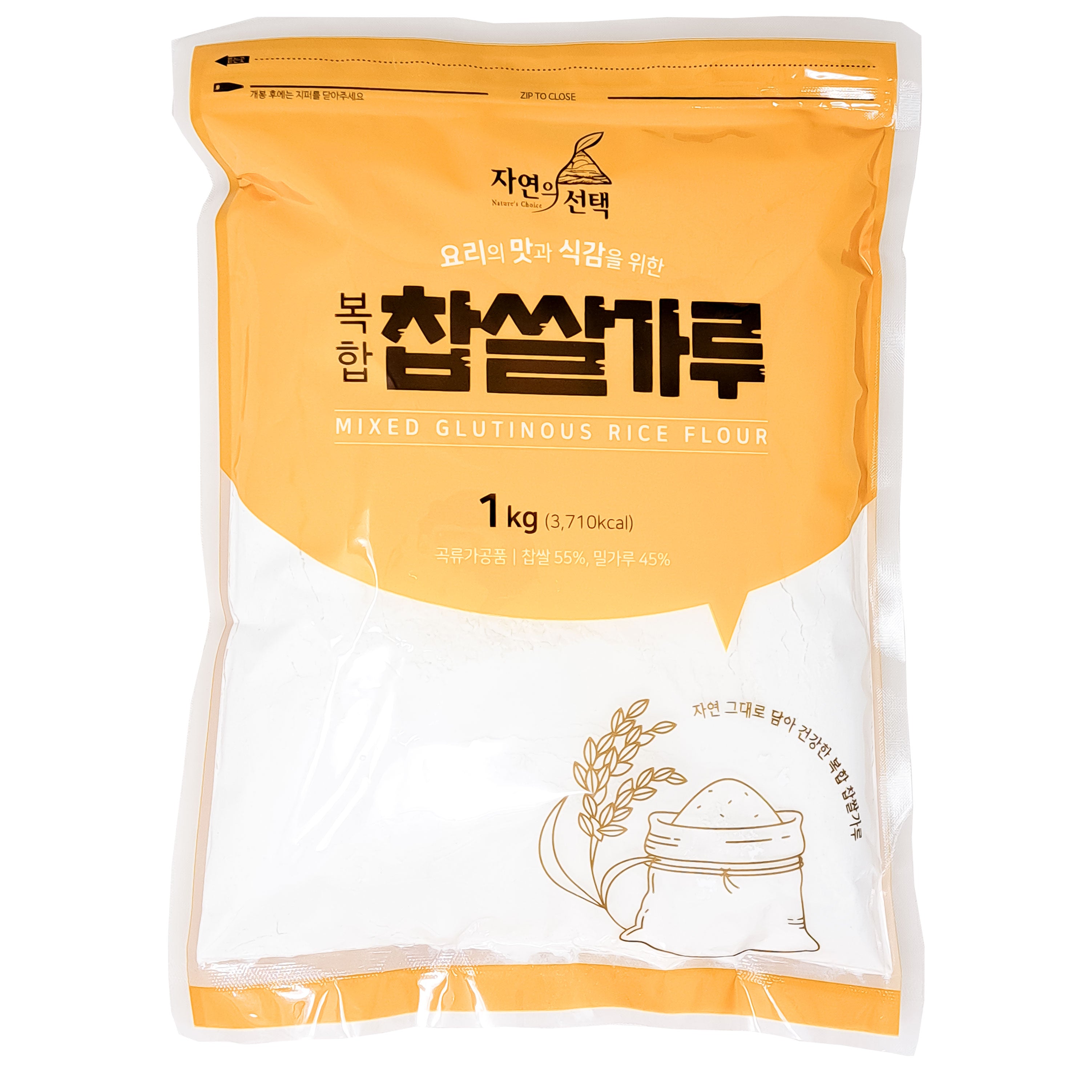 Glutinous Rice Flour, Sweet Rice Powder, Wheat Flour Mixed 한국산 복합찹쌀가루 ...